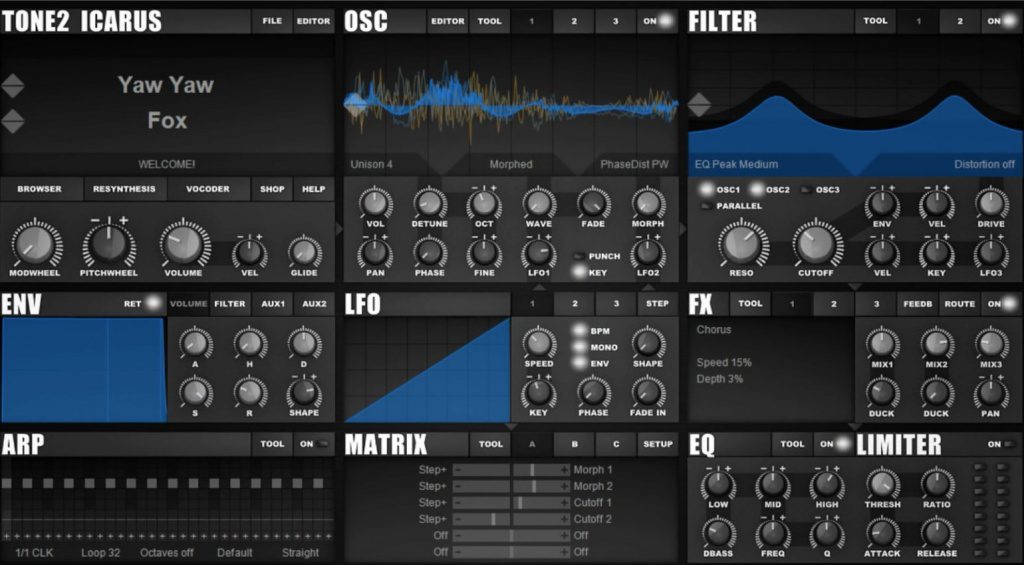 Tone2 Icarus - virtueller Synthesizer mit neuartiger 3D Wavetable ...