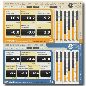 Freeware Plug-in Tipp #17: TBProAudio dpMeter II (Loudness Meter ...