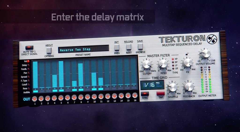 D16 Tekturon - frei programmierbares Multi-Tap Sequencer Delay - gearnews.de