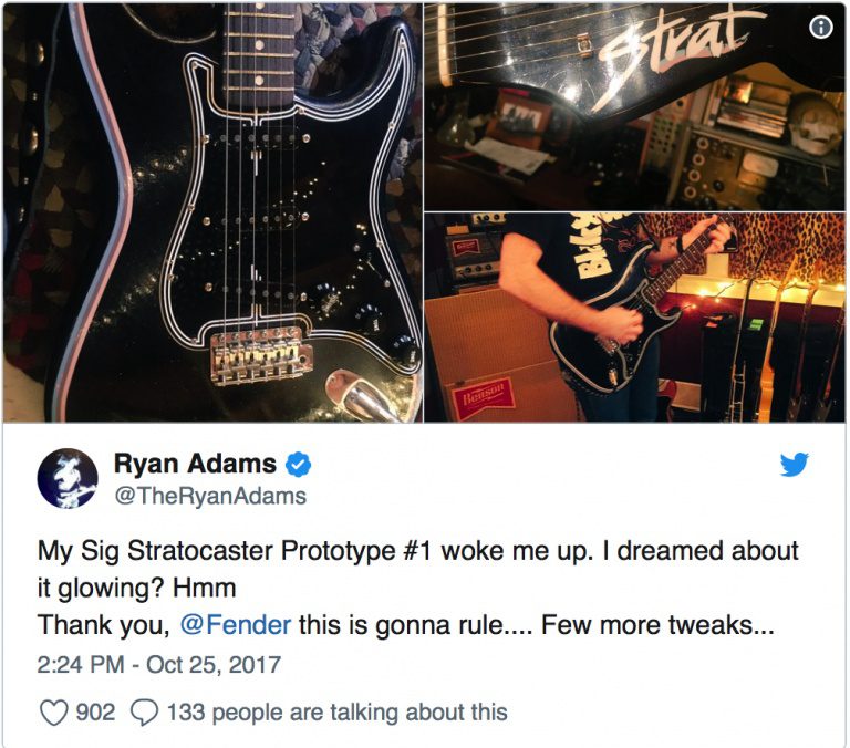 Steht die Fender Ryan Adams Signature Master Blaster Strat direkt vor ...