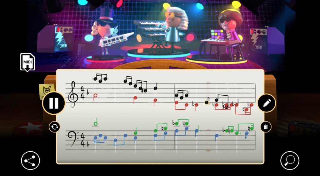 Komponieren wie Johann Sebastian Bach - das Google Doodle - gearnews.de