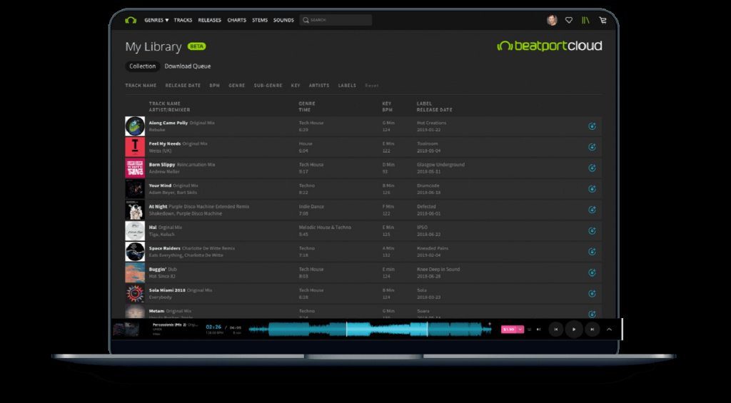 Beatport Link mit neuen Features: Soundiiz, Virtual DJ, rekordbox ...