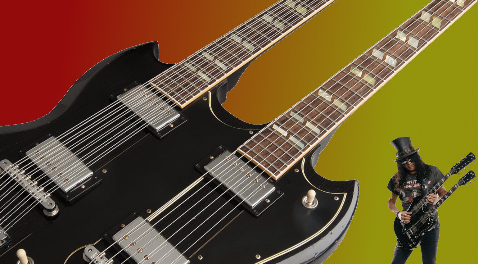 Slash Doubleneck Replica - die wohl teuerste Gibson Slash Signature ...