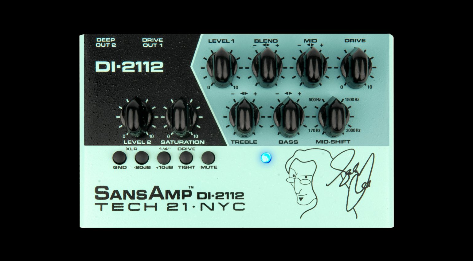 Desktop-SansAmp: Tech 21 Geddy Lee Sansamp DI-2112 - gearnews.de