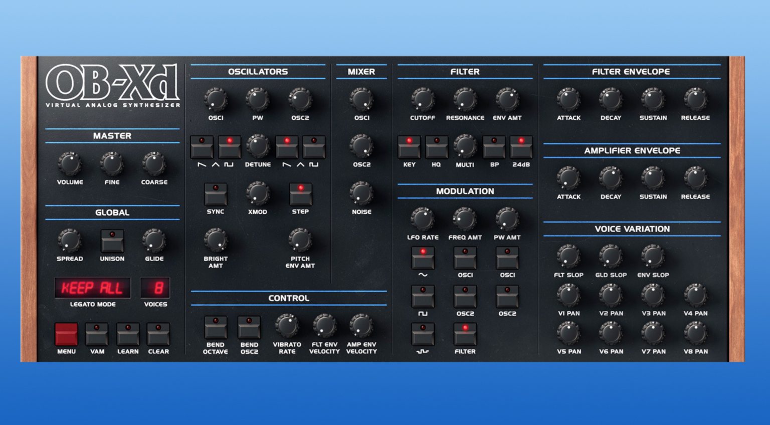 DiscoDSP OB-Xd 1.3 - der Klassiker als kostenloser VST-Synthesizer ...