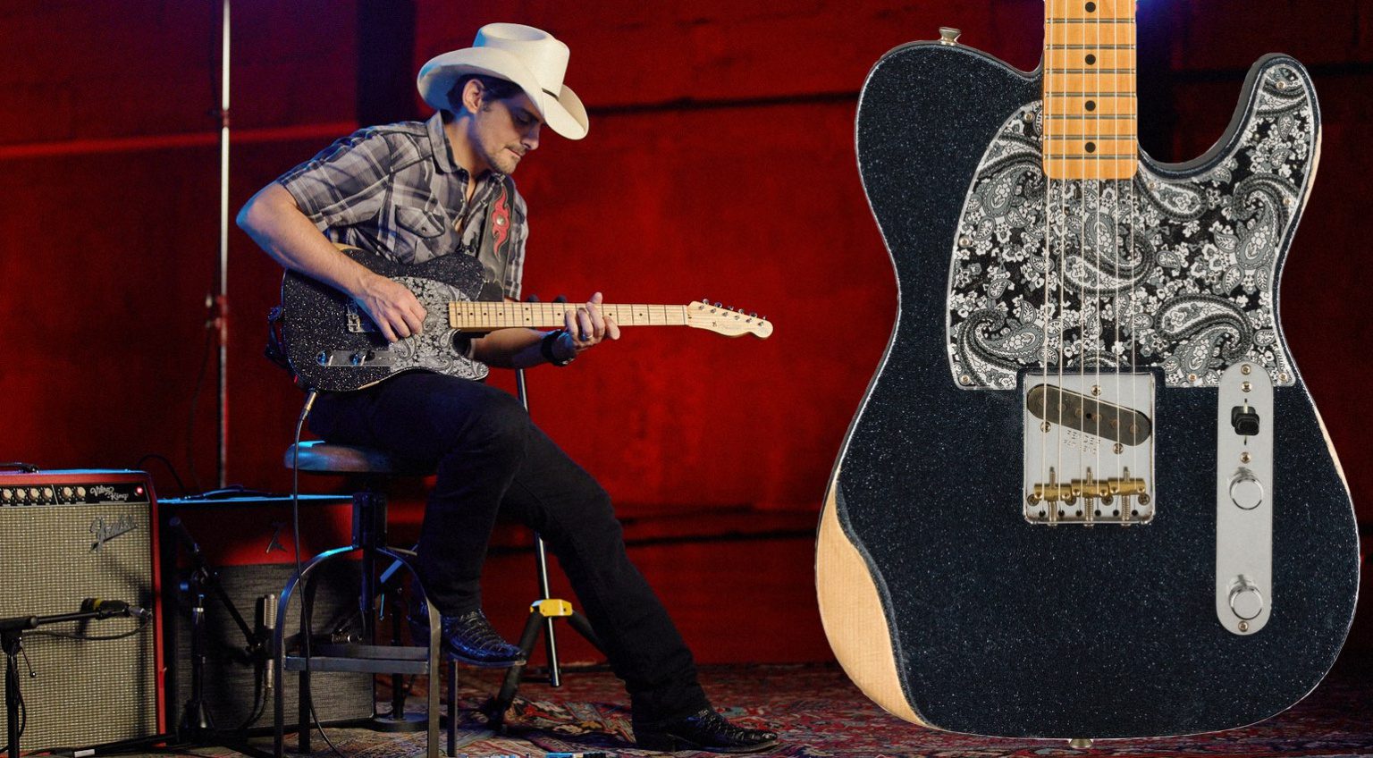 Fender + Glitzer = Brad Paisley Road Worn Telecaster - gearnews.de