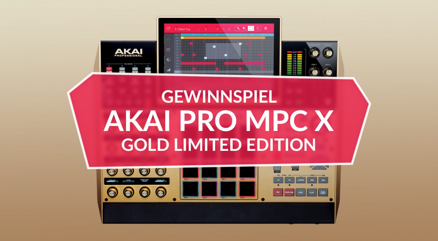 Gewinnspiel: Gewinne eine AKAI Pro MPC X Gold Limited Edition ...