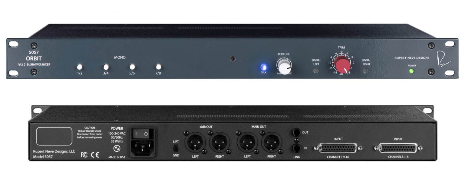 Rupert Neve Designs 5057 Orbit Summing Mixer mit 16 Kanälen - gearnews.de