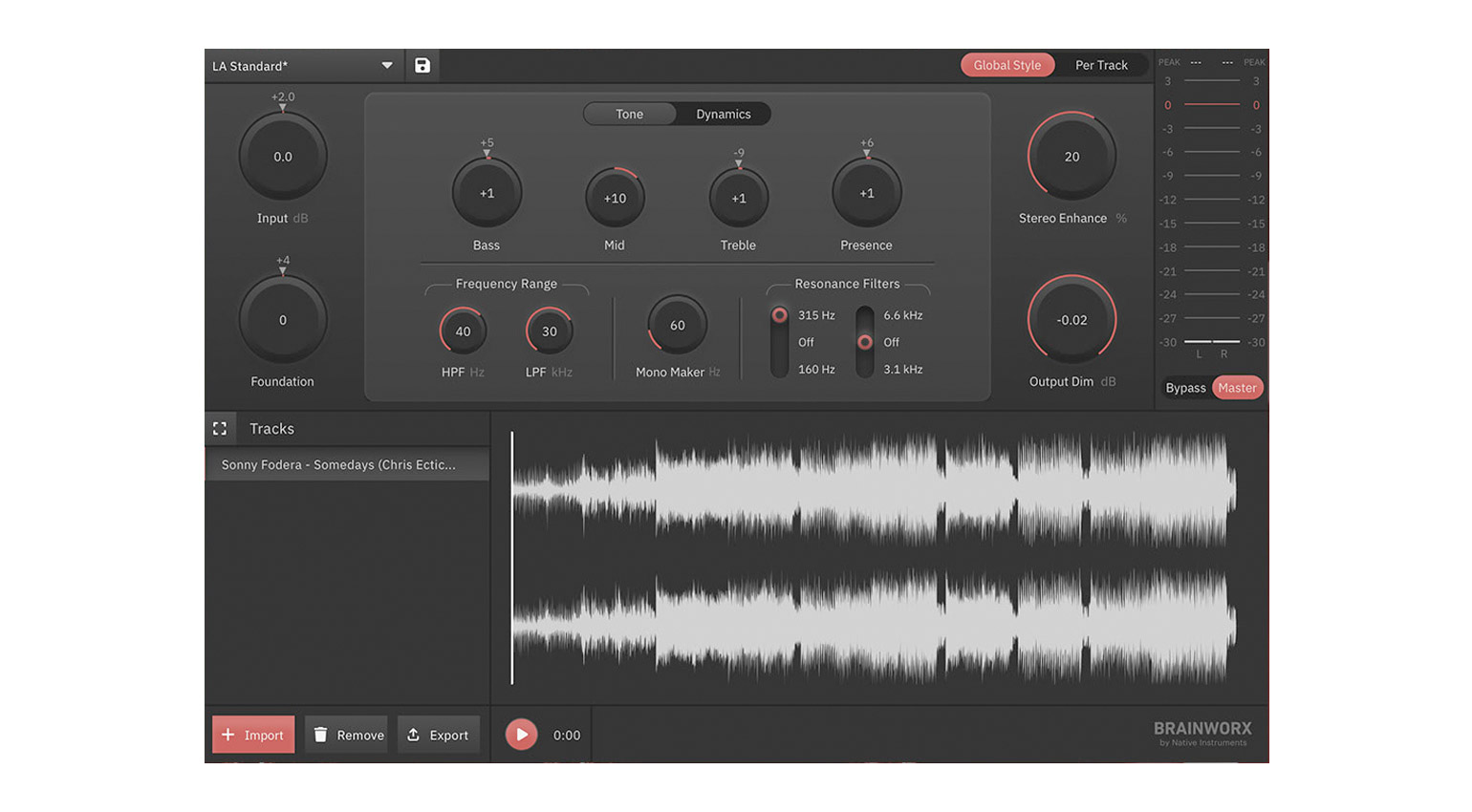 Brainworx bx_mastering studio: Kostenlose App für Mastering