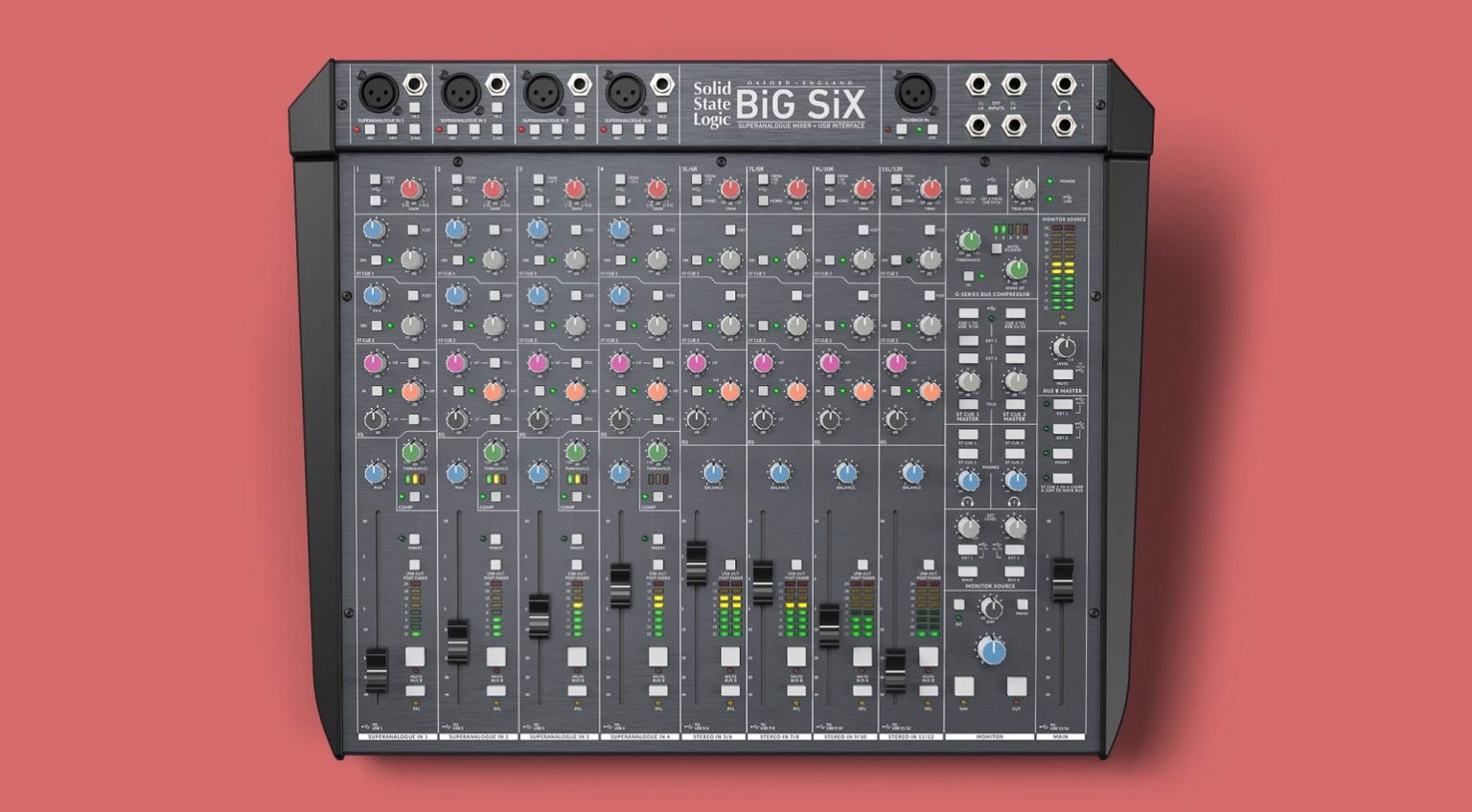 SSL Big SiX: Analoger 12-Kanal Studiomischer mit Kompressor und ...