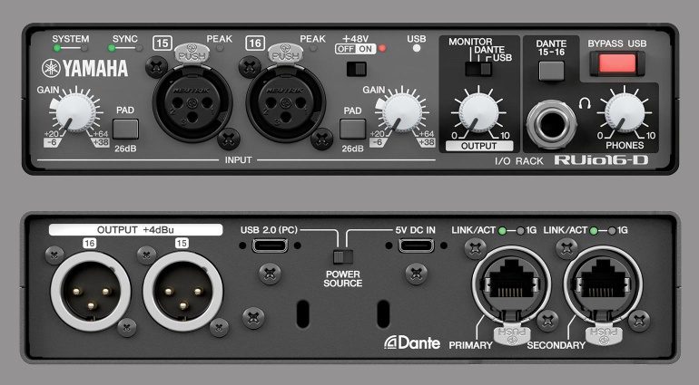 Yamaha RUio16-D USB-Interface bringt VST3 in Dante Audiosysteme ...