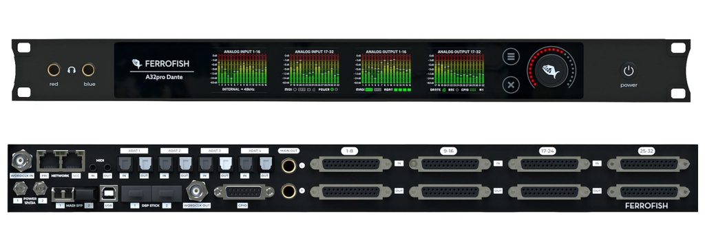 Ferrofish zeigt A32pro und A32pro Dante Audio-Wandler/Router - gearnews.de