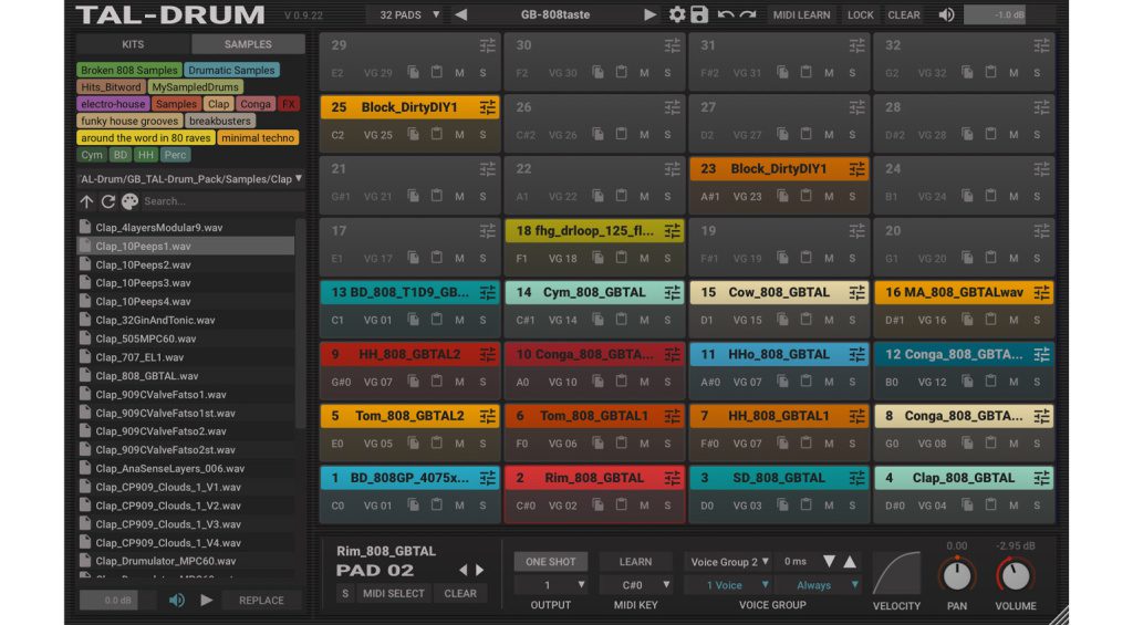 TAL Software TAL-DRUM: Drum Sampler Deluxe für 60 Euro - gearnews.de