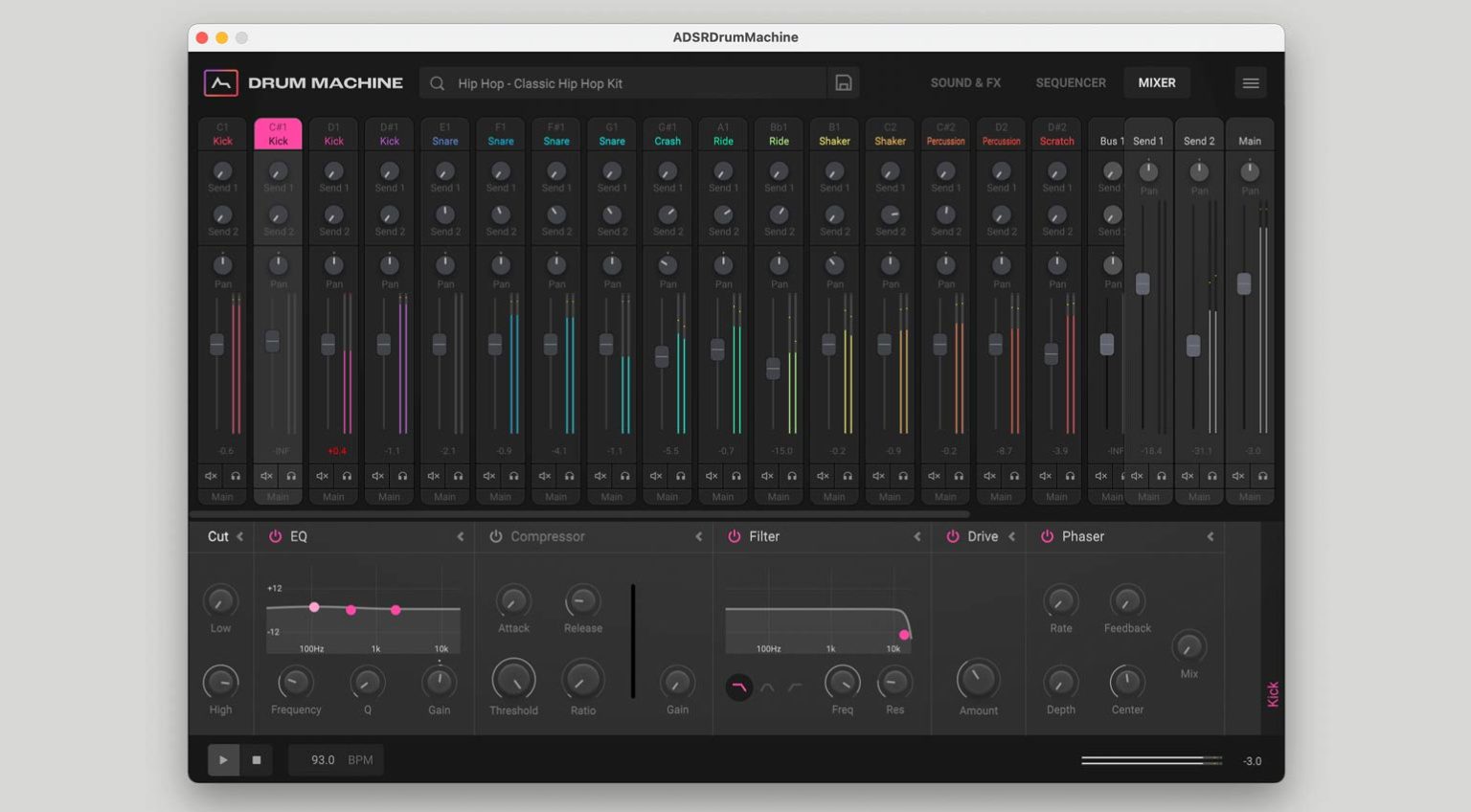 ADSR Drum Machine: Virtueller Drum-Sampler im Stil von Battery ...