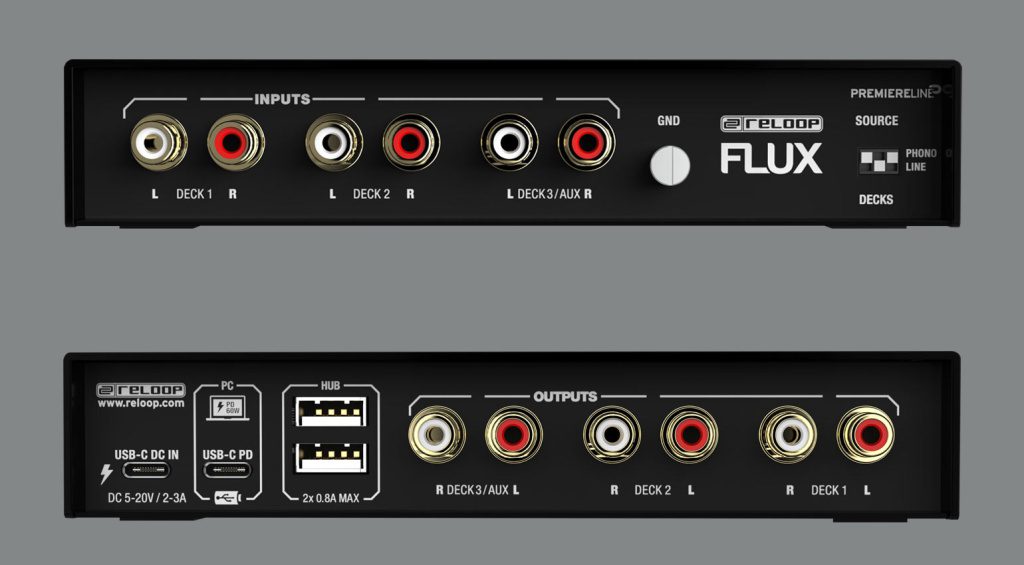 Reloop Flux: 6x6 Audiointerface mit DVS-Support - gearnews.de