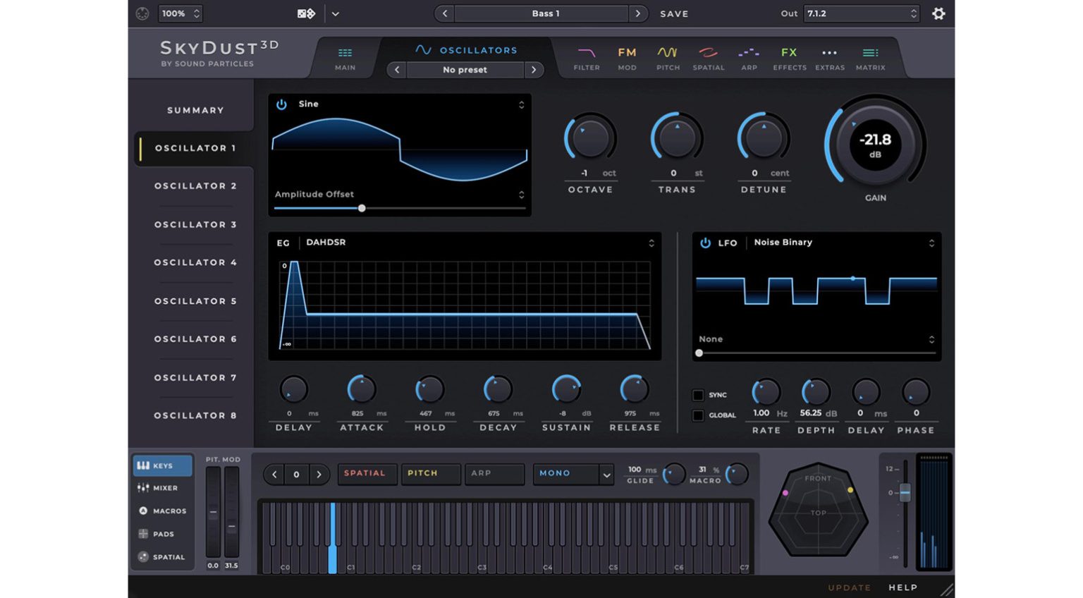 SkyDust 3D von Sound Particles: 3D Audio Synth - gearnews.de