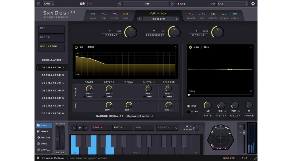 SkyDust 3D von Sound Particles: 3D Audio Synth - gearnews.de