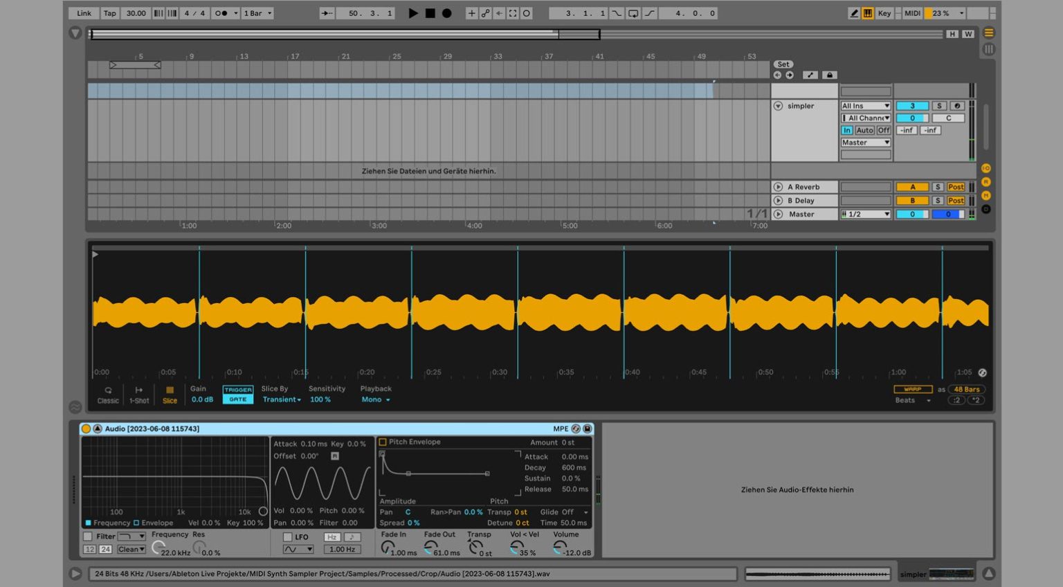 Synthesizer sampeln und in ein Sample-Instrument verwandeln