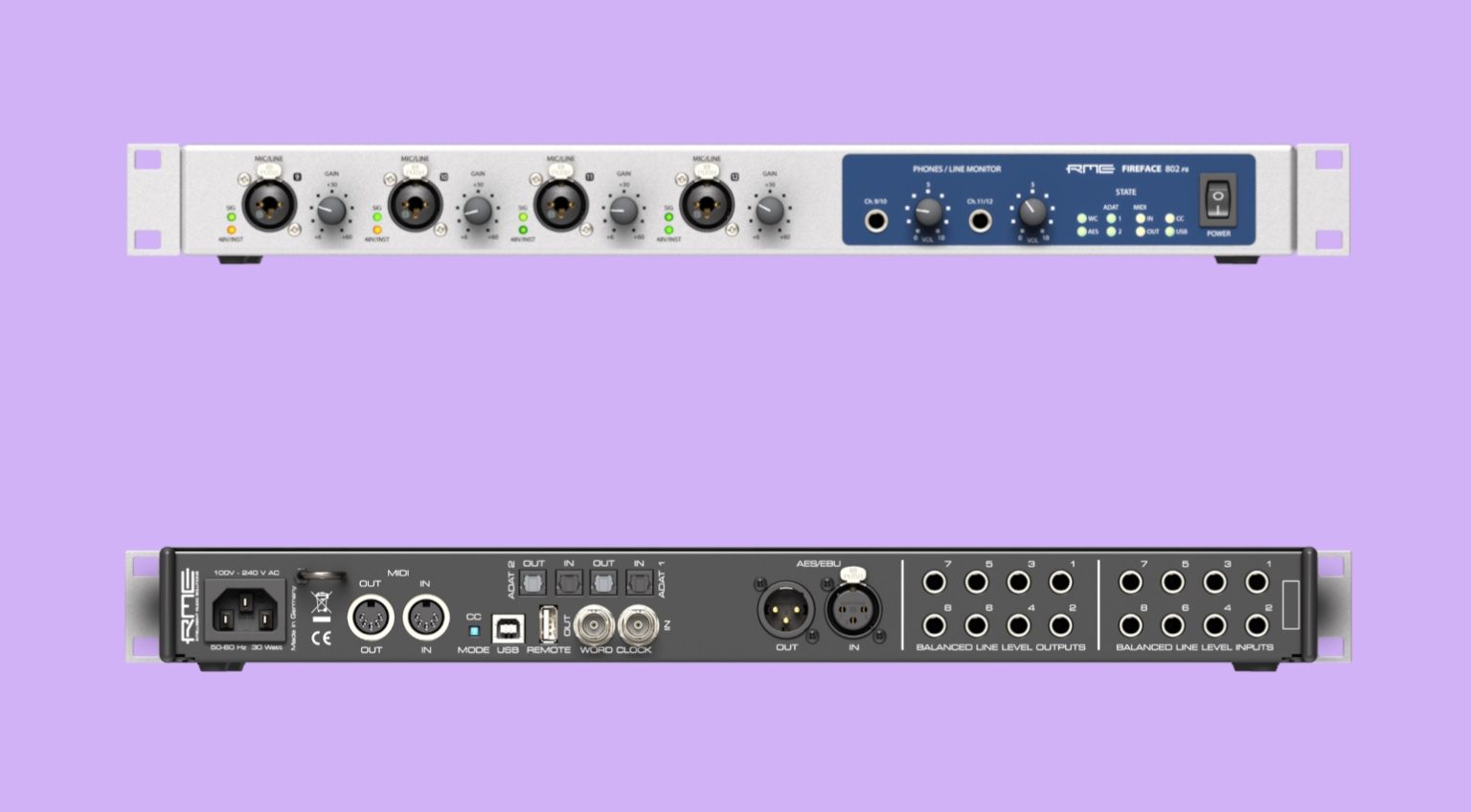 RME Fireface 802 FS: Schwarze Sonderedition vom modularen Audiointerface