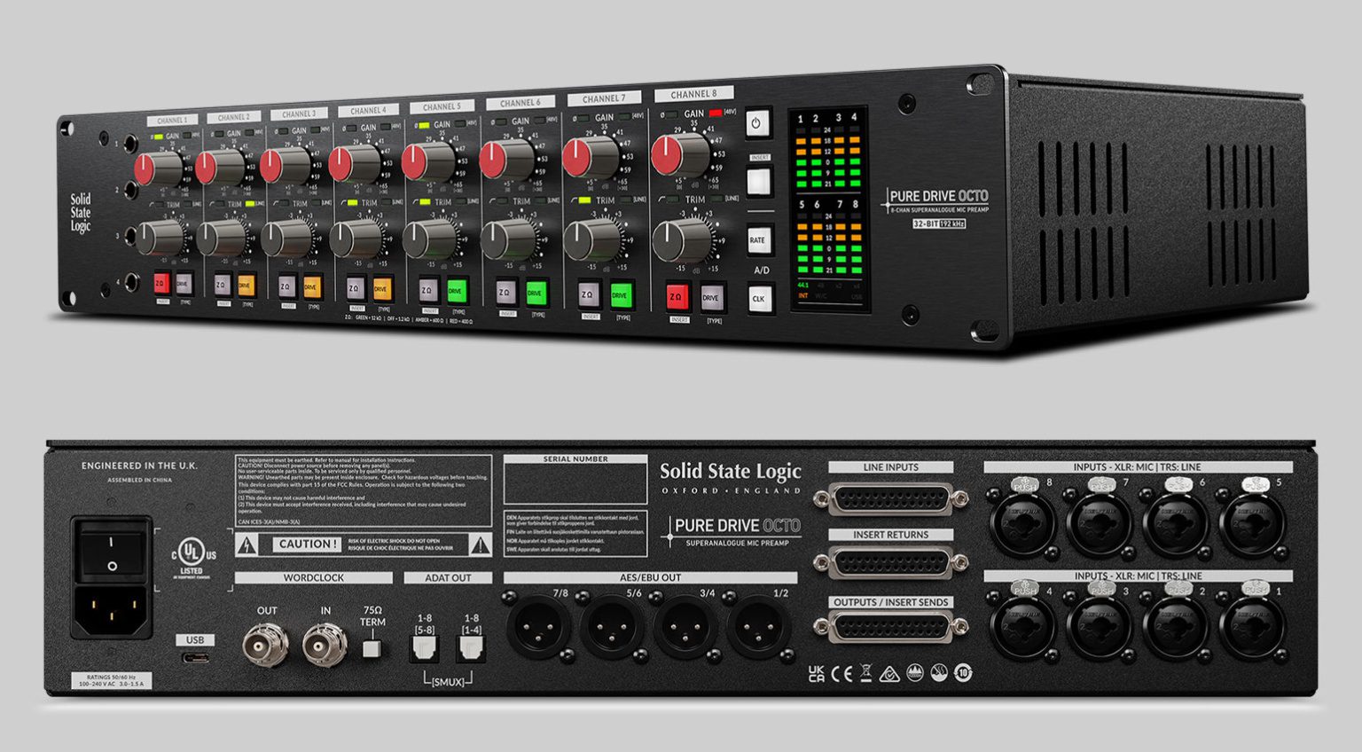 SSL Pure Drive Quad & Octo Mikrofon-Preamps mit USB-Interface - gearnews.de