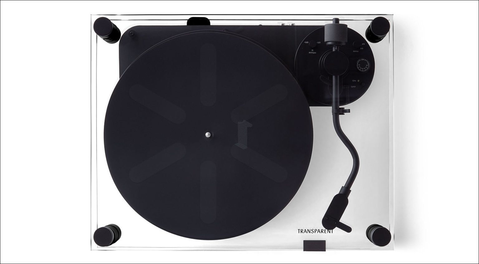 Transparent Turntable: Modularer Schallplattenspieler mit Bluetooth ...