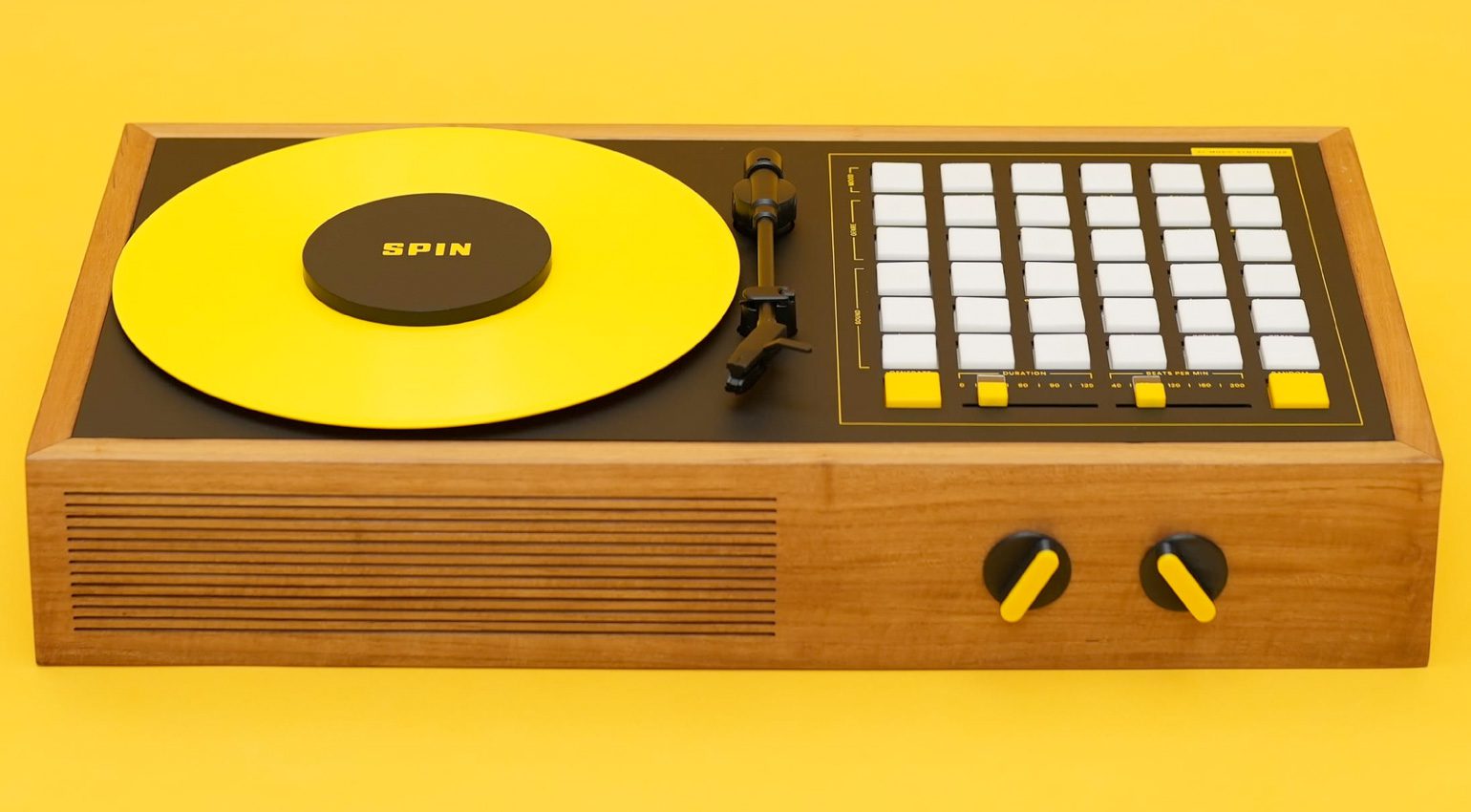 SPIN AI Music Synthesizer kombiniert KI, Controller und Turntable ...