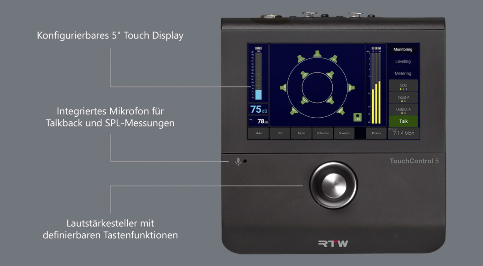 RTW TouchControl 5: Dante-basierter Monitor-Controller - gearnews.de
