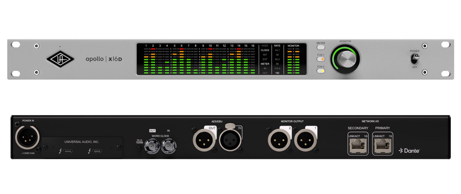 Universal Audio Apollo x16D Audiointerface mit Dante