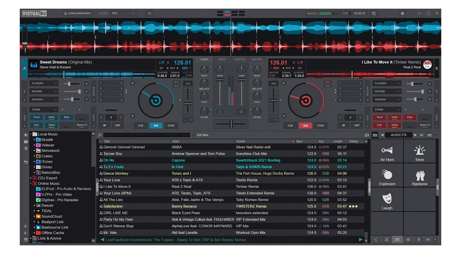VirtualDJ 2025: StemSwap Sampler für kreatives Remixing