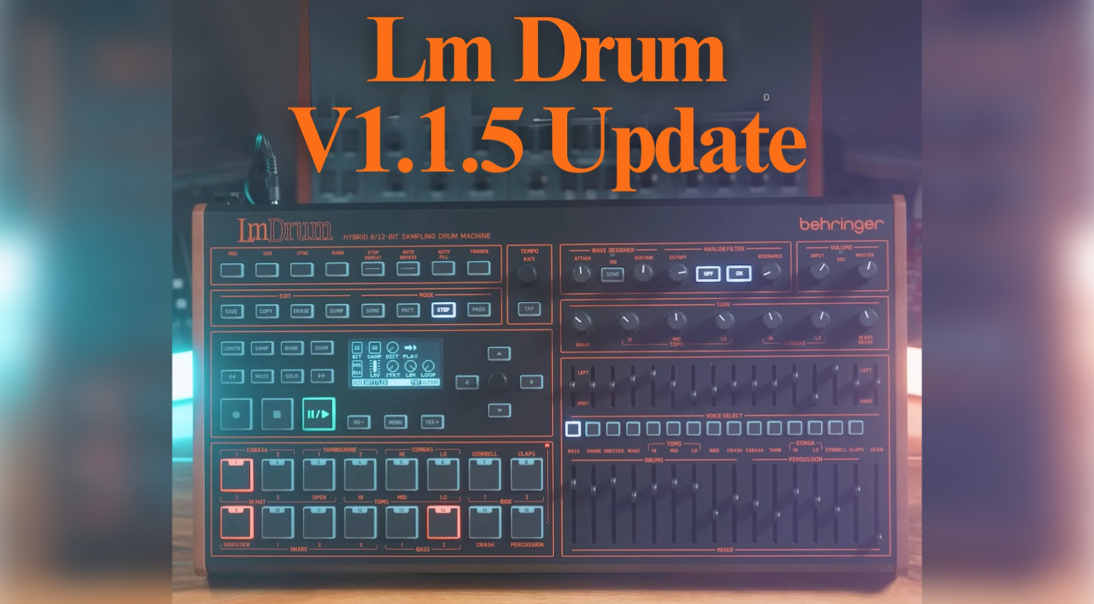 Behringer LM Drum Update: Tuning für alle Stimmen!