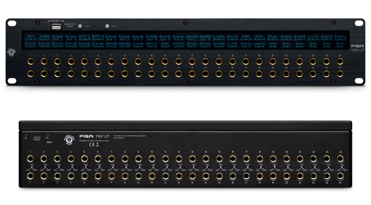 Black Lion Audio PBR Patchbays mit anpassbaren LED-Displays!