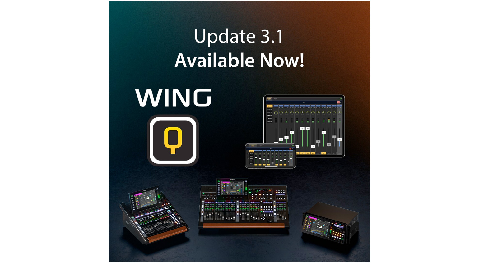 Behringer WING Update 3.1: Neue Effekte, neue Apps und mehr!