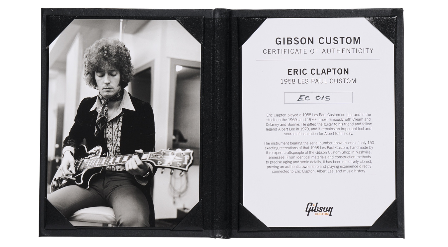 Gibson Eric Clapton 1958 Les Paul Custom Ebony: Eine Gitarre für ...