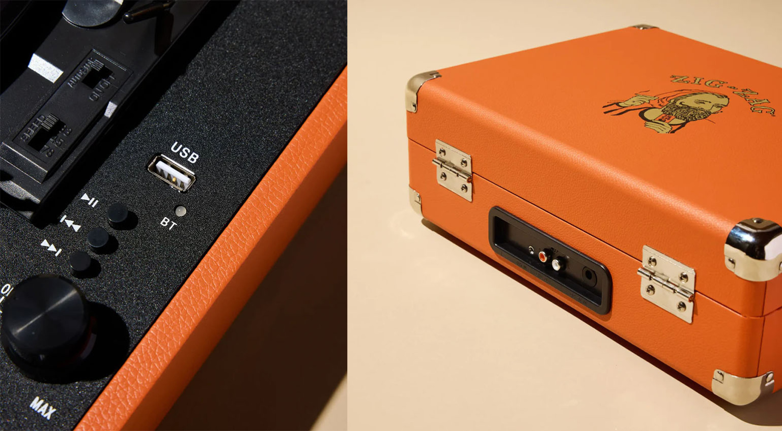 Zig-Zag Record Player für Vintage-DJs mit Stil - nur 99