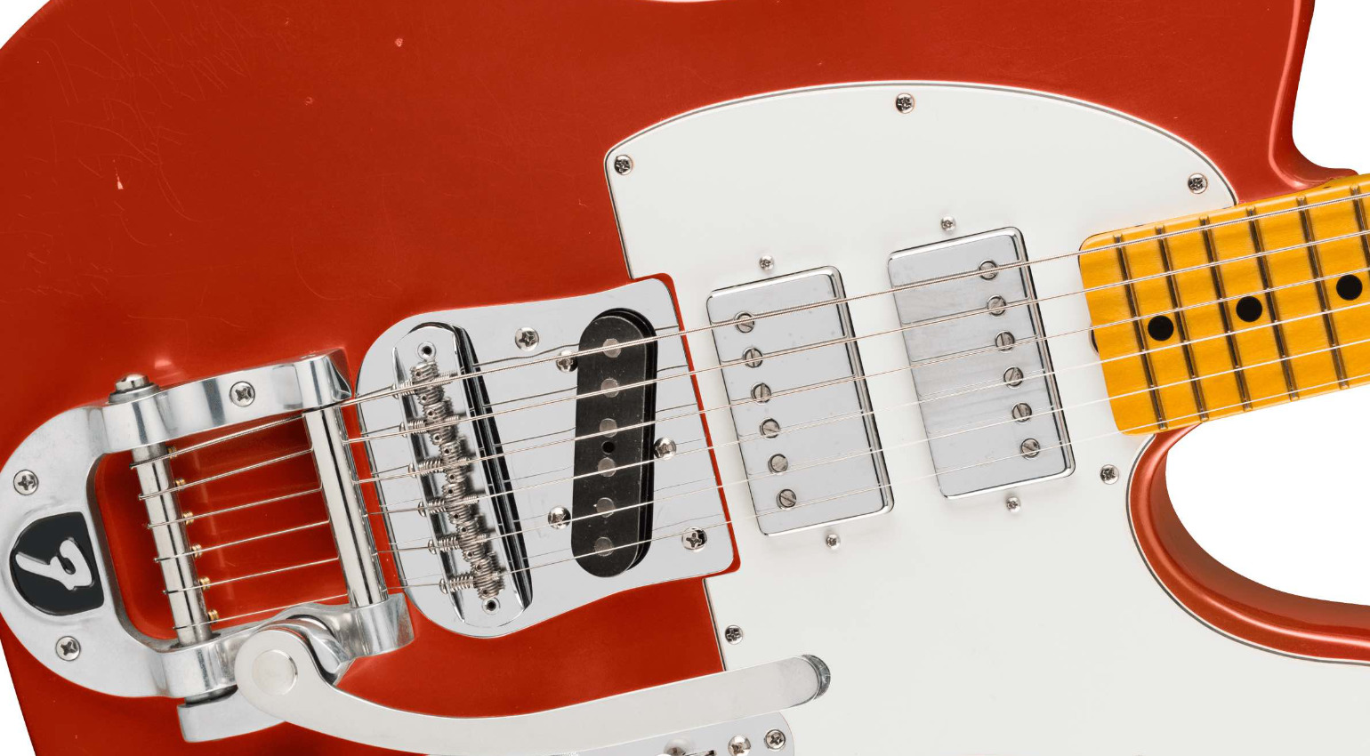 Fender Mike Campbell Red Dog Telecaster: Edel-Signature in Rot ...