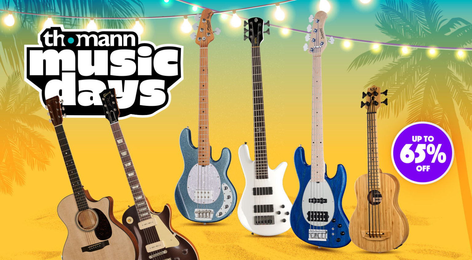 Thomann Music Days: Bis zu 65 % Rabatt auf Instrumente, Studio-Gear und ...