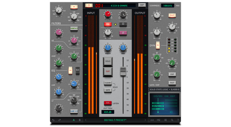 SSL 4K G: Solid State Logic 4000 G Konsole als Plugin