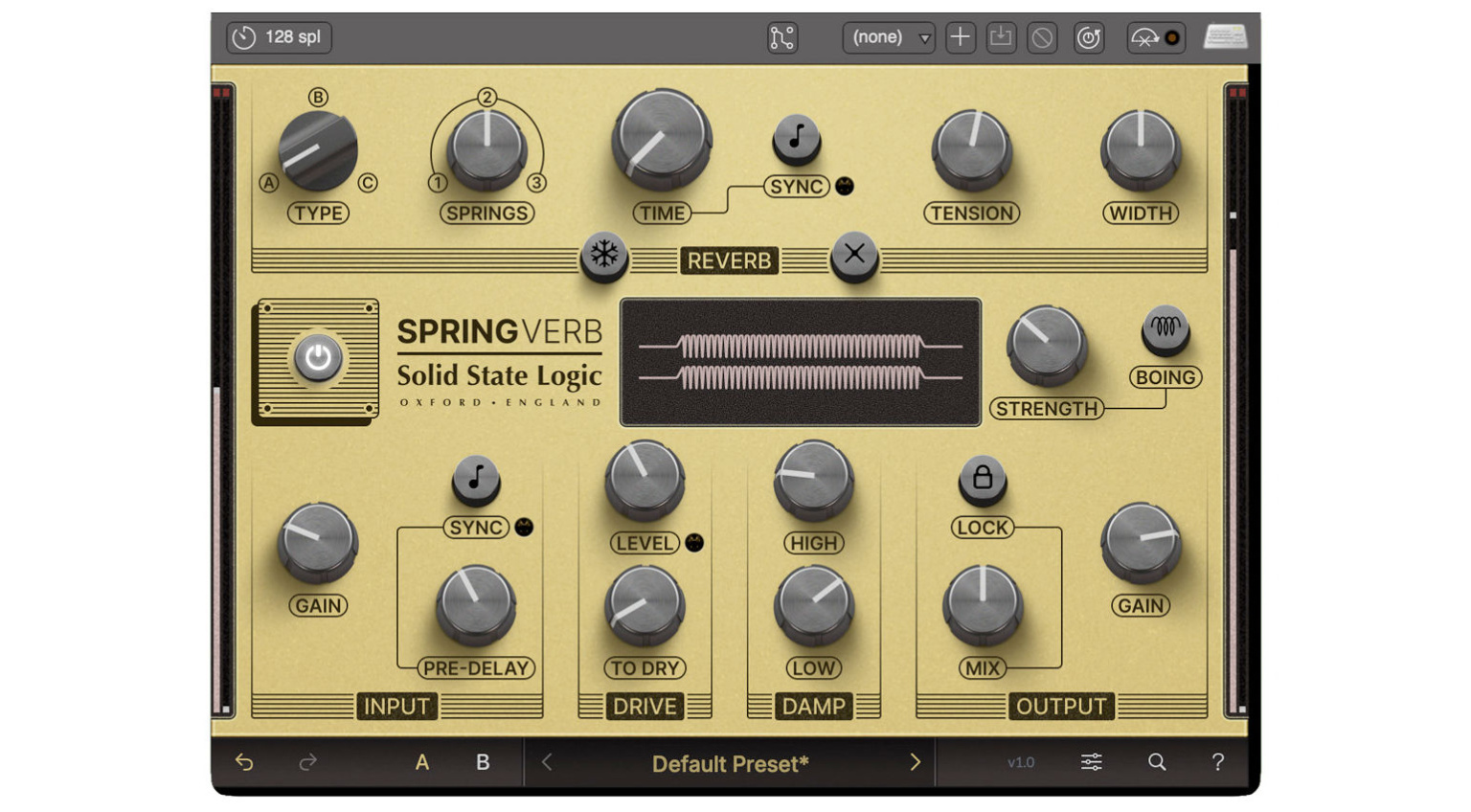 SSL SpringVerb: Vintage-Federhall-Plugin mit Boing-Button